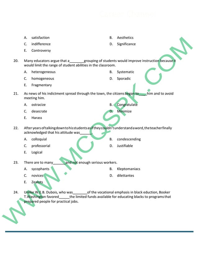 Nts gat general past papers (1) | PDF | Heart and Cardiovascular ...