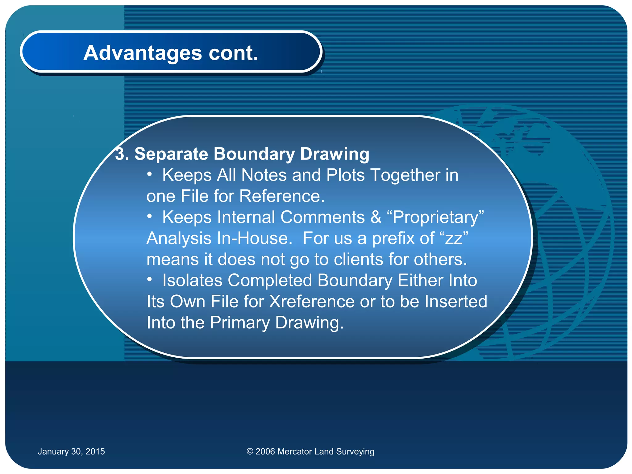 Boundary Analysis Using Autocad | PPT | Geography | Science