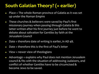 New Testament Survey no.13: Paul - His Letter to Galatia | PPTX