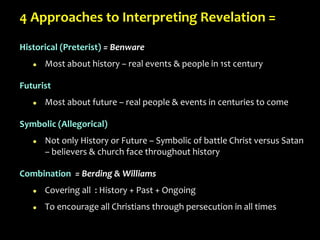 New Testament Survey no.8: John - Book of Revelation | PPTX