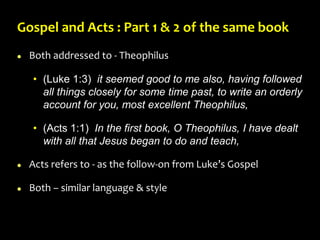 New Testament Survey - no.9: Luke - His Gospel Account | PPTX