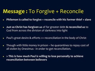 New Testament Survey - no.22: Paul - Letter to Philemon | PPTX