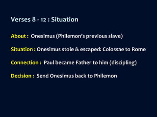 New Testament Survey - no.22: Paul - Letter to Philemon | PPTX