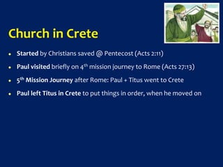 New Testament Survey no.26: Paul - Letter to Titus | PPTX