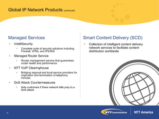 NTT America Gin (Global Ip Network) Overview | PPT