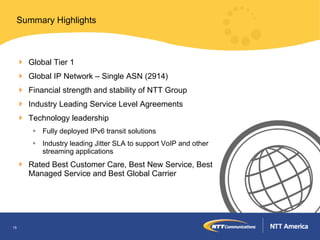 NTT America Gin (Global Ip Network) Overview | PPT