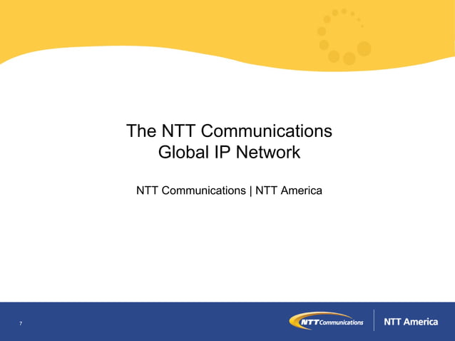 NTT America Gin (Global Ip Network) Overview | PPT | Computer Networking | Computing