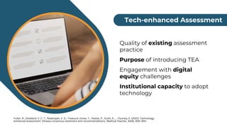 Educational Technology and Assessment in Health Professions Education | PPT