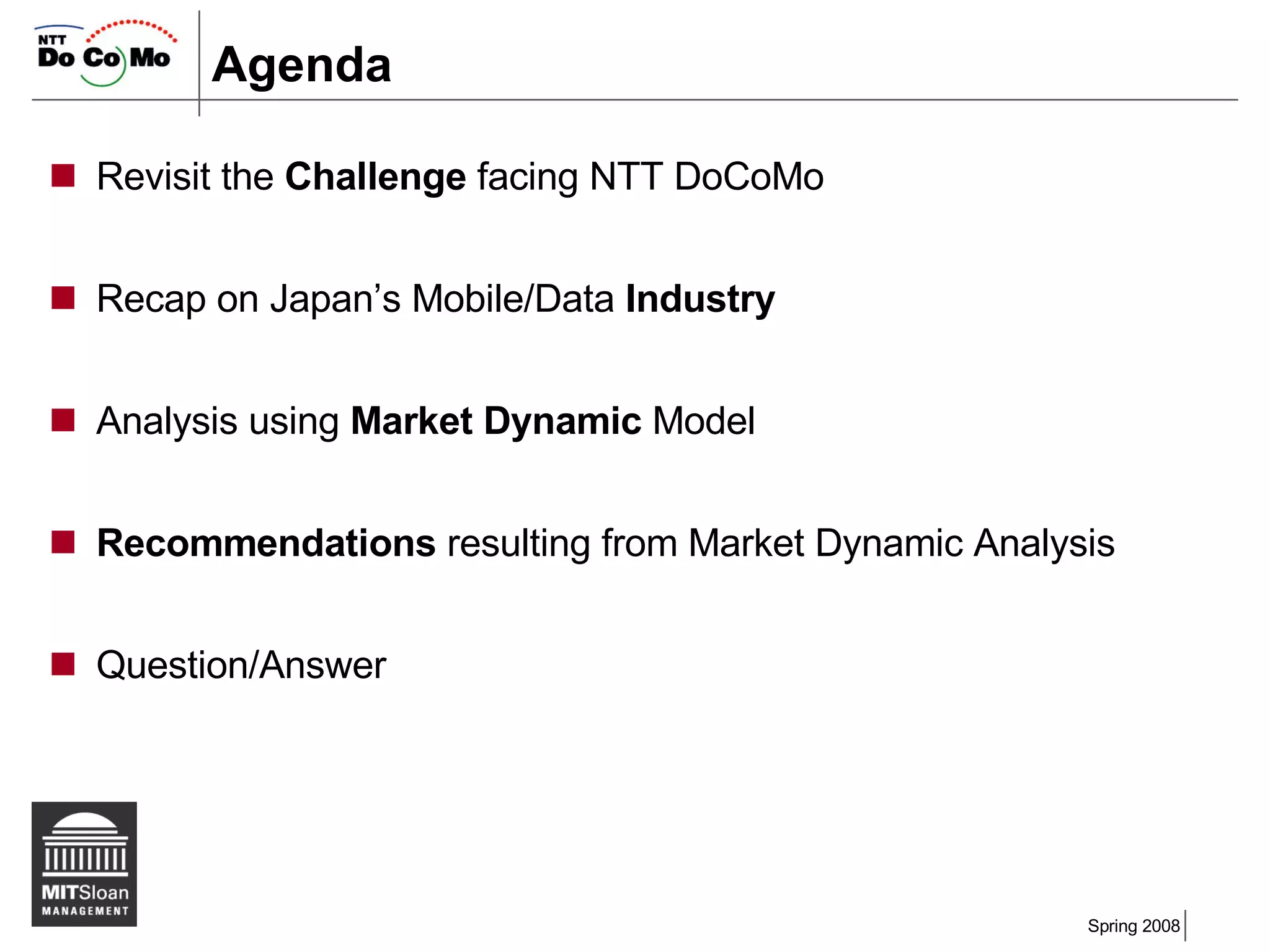 An Open Platform Strategy for NTT DoCoMo | PPT