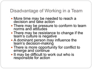 PPT on Team work | PPTX
