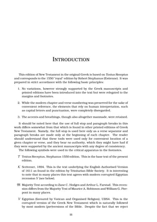 Novo Testamento grego textus receptus with critical apparatus | PDF
