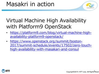 OpenStack Sydney summit - OpenStack HA and Testing | PPT
