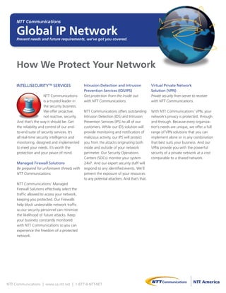Ntt Global Ip Network Overview | PDF