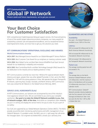 Ntt Global Ip Network Overview | PDF