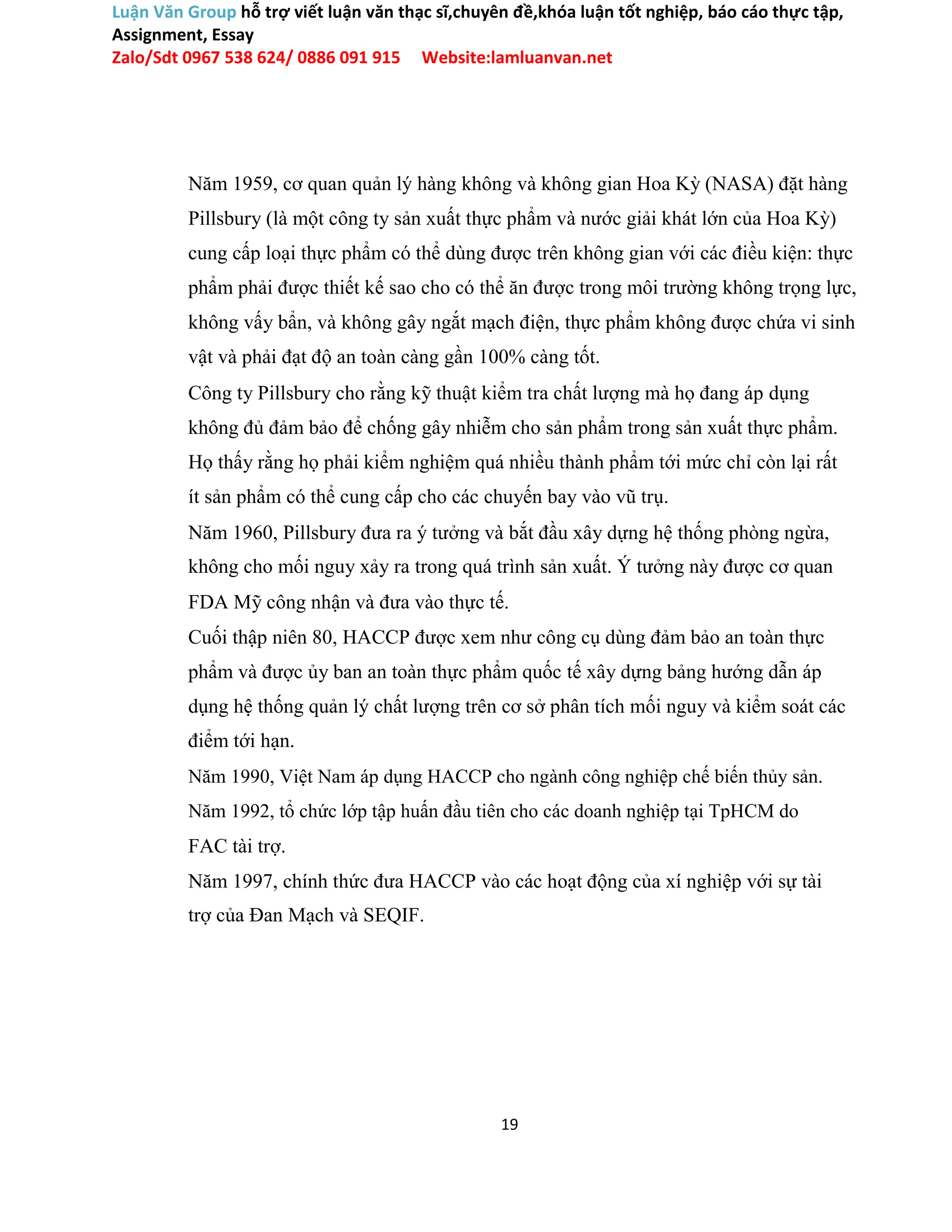 Đồ án tốt nghiệp Nghiên cứu, xây dựng kế hoạch HACCP cho quy trình sản xuất cá hồi sushi đông ...