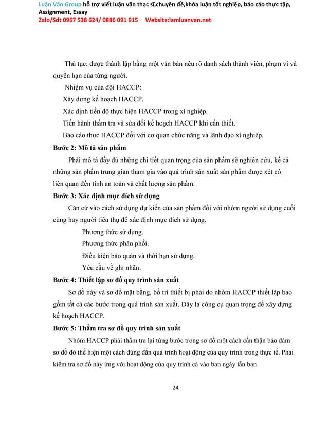 Đồ án tốt nghiệp Nghiên cứu, xây dựng kế hoạch HACCP cho quy trình sản xuất cá hồi sushi đông ...