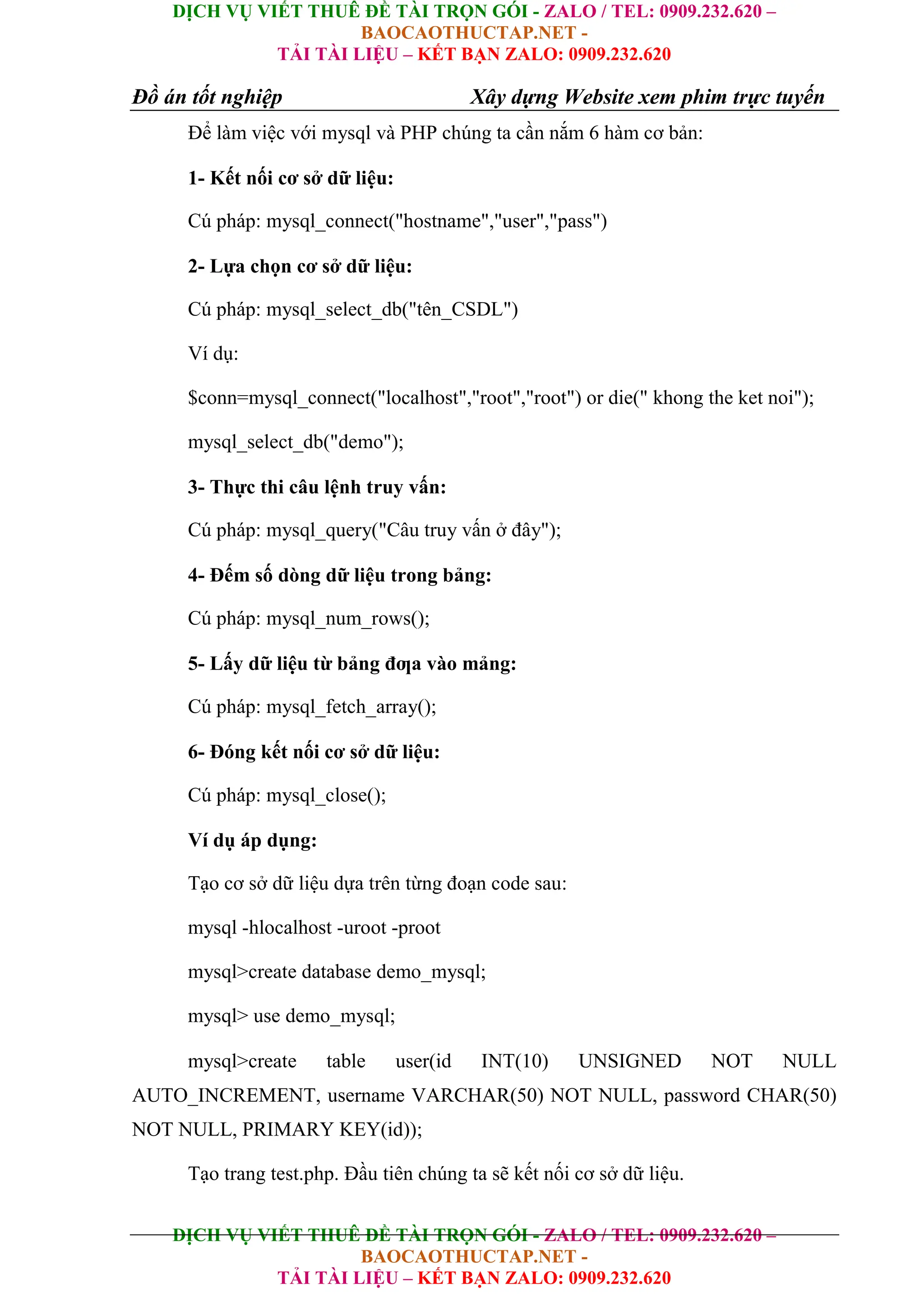 Đồ Án Tốt Nghiệp Xây Dựng Website Xem Phim Trực Tuyến.doc