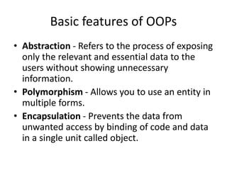 Object oriented progrmming | PPTX