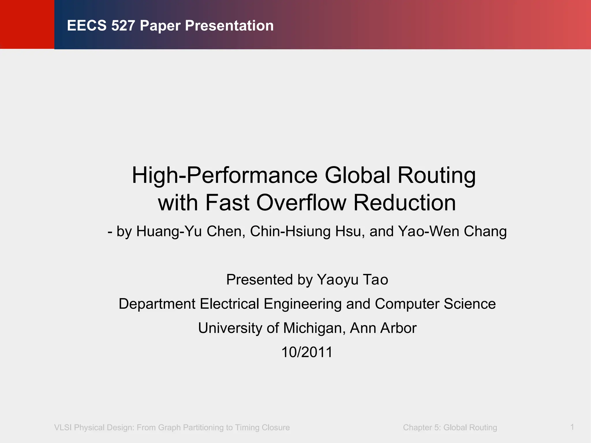 NTUgr(high performance global routing).ppt
