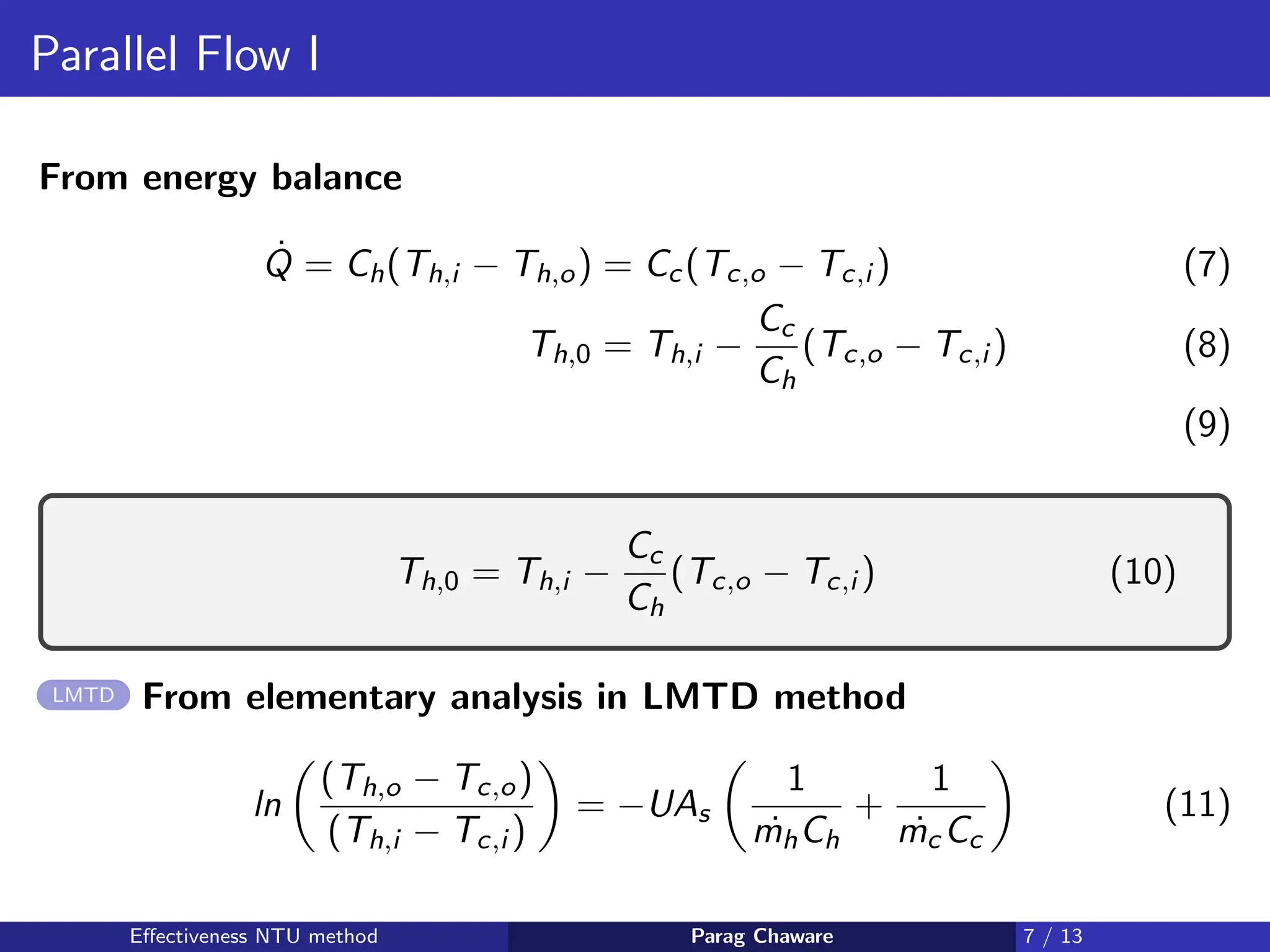 Heat Exchanger Analysis by NTU Method - Basics | PDF