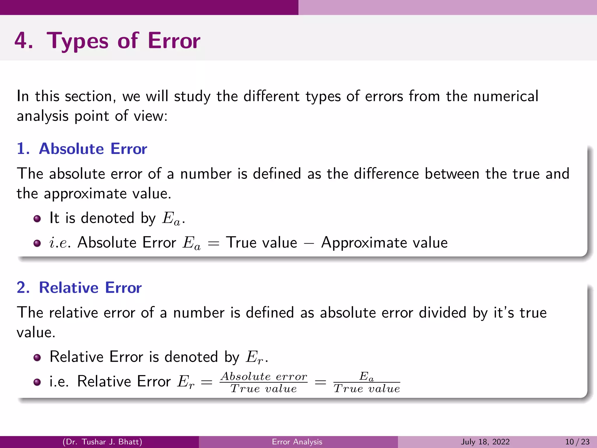 Error Analysis Pdf Physics Science