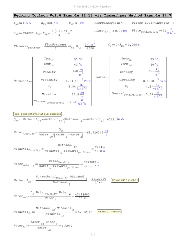 A non-Iterative way for preliminary designing Plate & Frame Exchanger | PDF