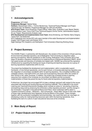 Ntu share project final report | PDF