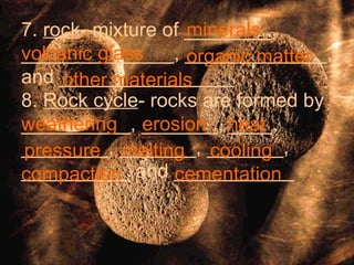 Minerals And Rocks | PPT