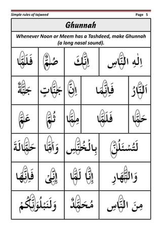 Simple rules of_tajweed | PDF