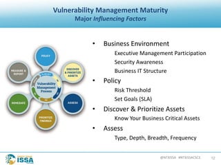 NTXISSACSC4 - Introducing the Vulnerability Management Maturity Model ...