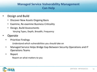 NTXISSACSC4 - Introducing the Vulnerability Management Maturity Model ...