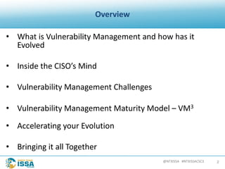 NTXISSACSC4 - Introducing the Vulnerability Management Maturity Model ...