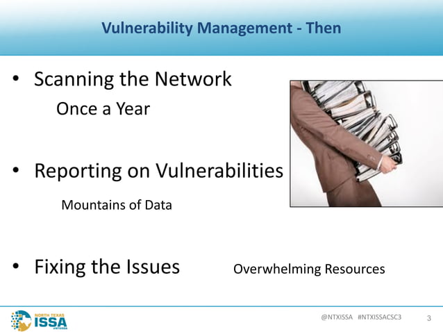 NTXISSACSC4 - Introducing the Vulnerability Management Maturity Model ...