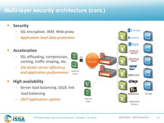NTXISSACSC4 - Array Networks - A Layered Approach to Web and ...
