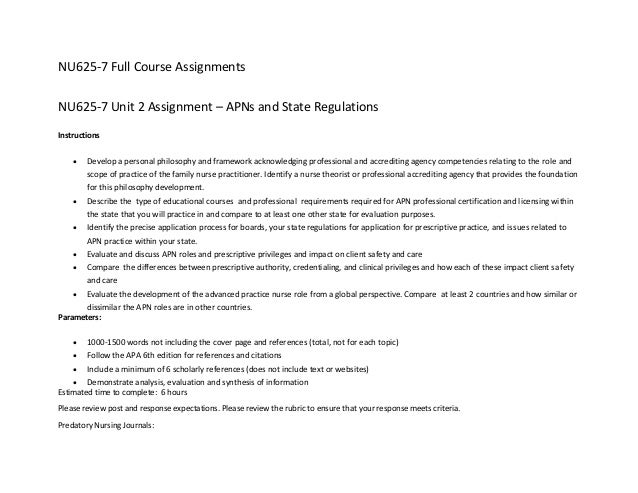 NU625-7 Full Course Herzing University | PDF