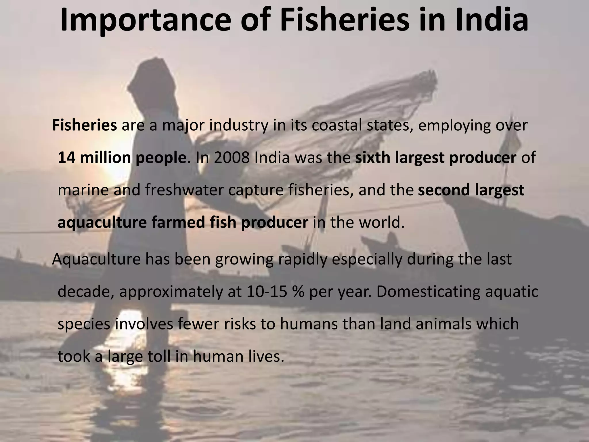 Role of Modern Technologies in Fisheries | PPTX