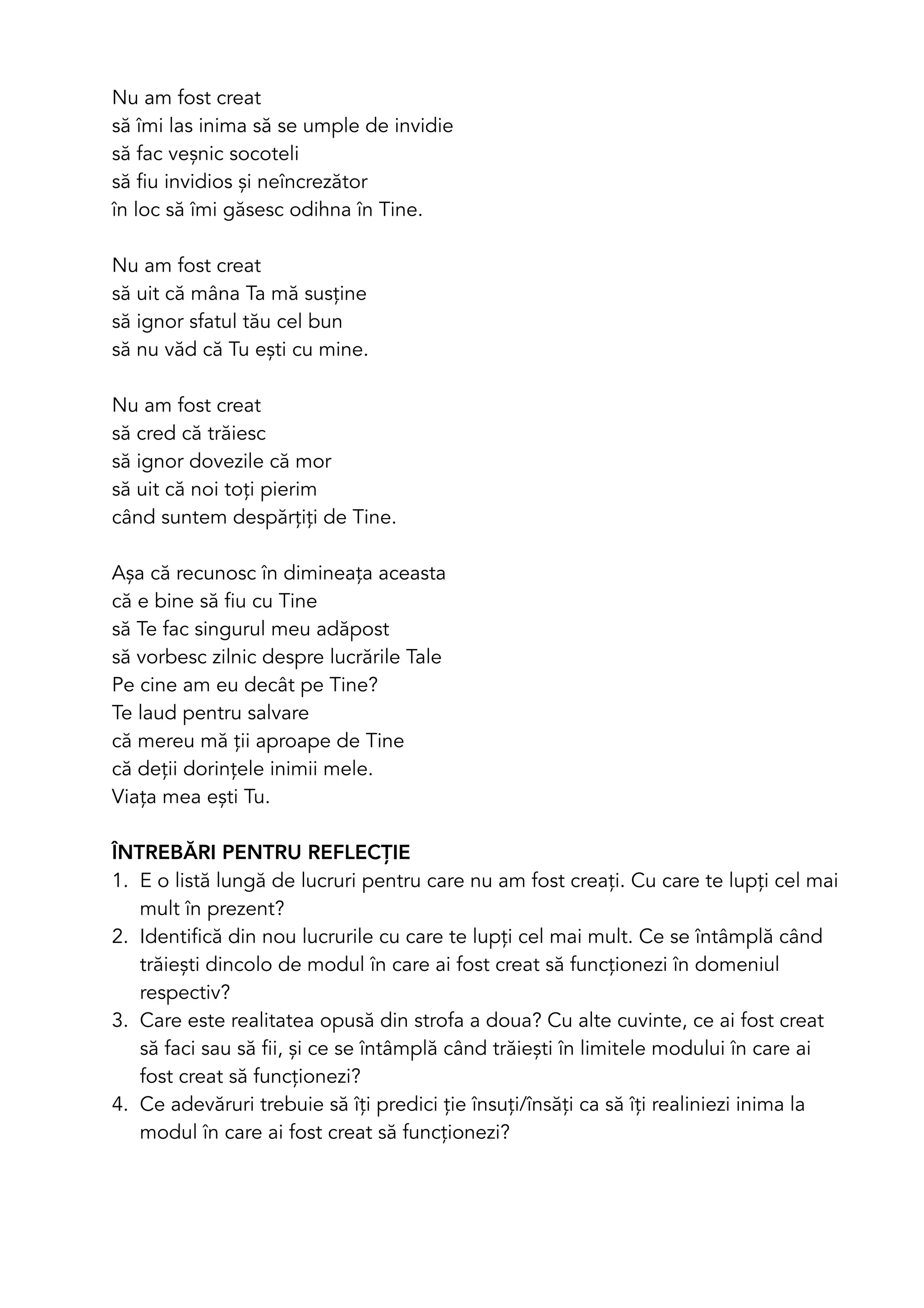 Nu am fost creat | PDF