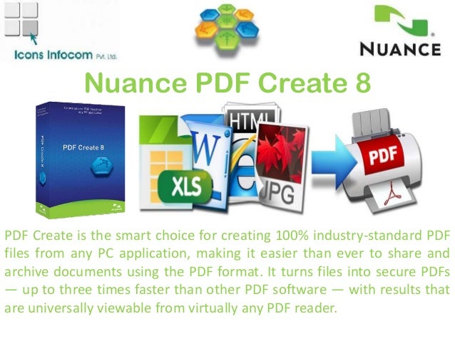Nuance PDF solutions....Presented by ICONS Infocom, India
