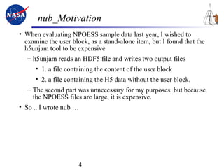 nub - npoess user block tool | PPT | Operating Systems | Computer ...