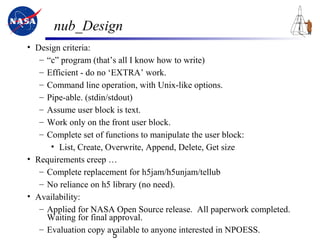 nub - npoess user block tool | PPT | Operating Systems | Computer ...