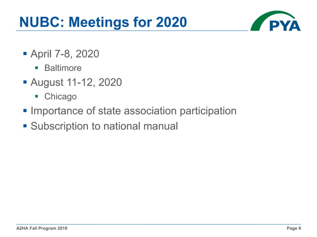 NUBC: Overview and Recent Issues | PPT