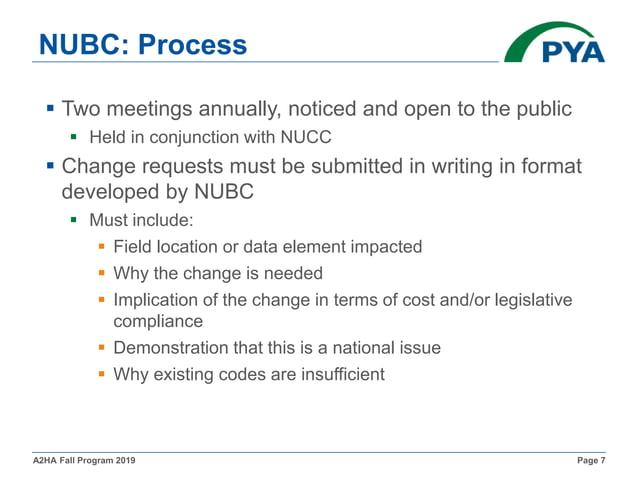 NUBC: Overview and Recent Issues | PPT