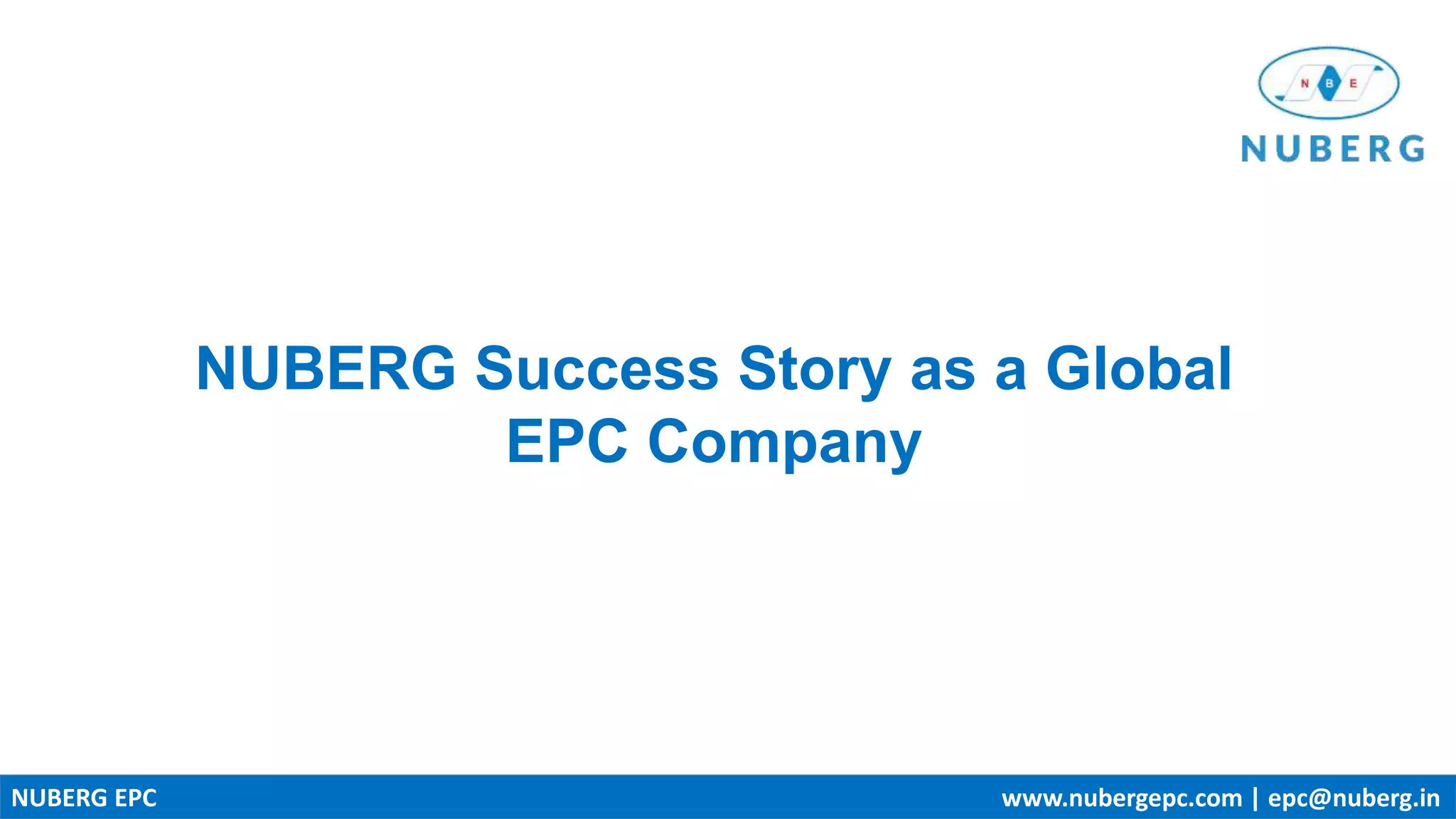 Nuberg Company Profile and Corporate Brochure | PPTX