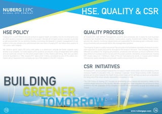 Nuberg EPC Company Profile and Corporate Brochure | PDF