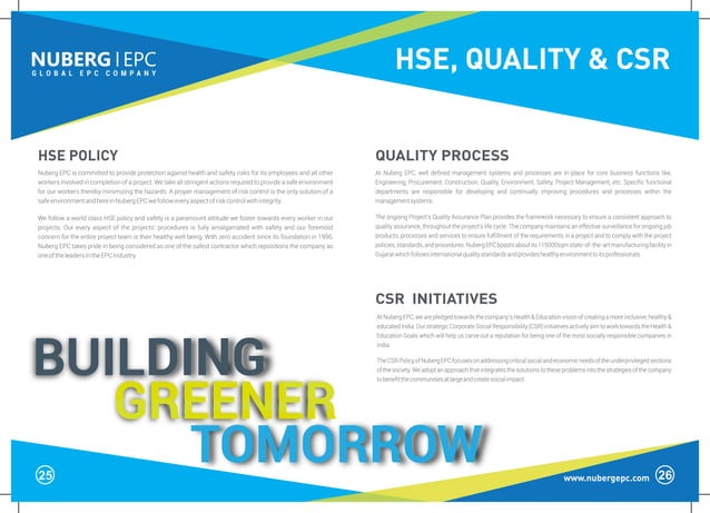 Nuberg EPC Company Profile | PDF
