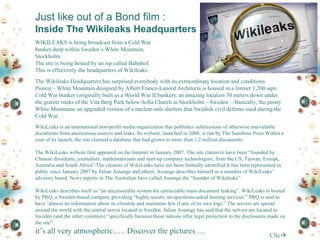 Inside the Wikileaks Headquarters | PPS | Cloud Computing | Internet