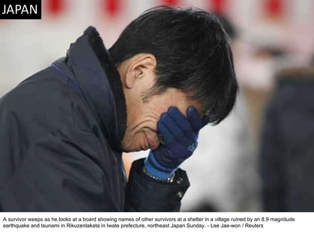 JAPAN earthquake aftermath 2011 march-13 | PPS | Geography | Science