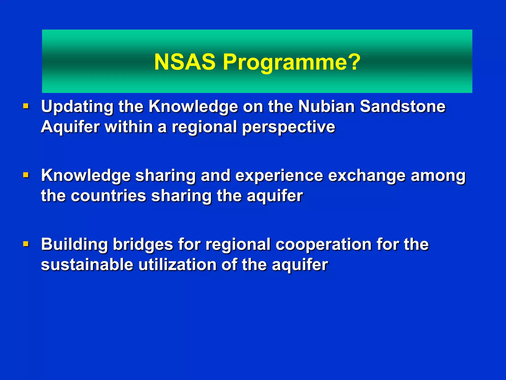 T4: Modeling of Nubian Sand Stone Aquifer System | PPTX