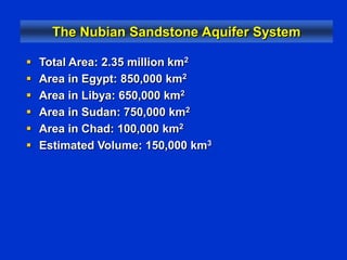 T4: Modeling of Nubian Sand Stone Aquifer System | PPTX
