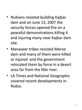 Nubia project usip_jul96 (Distruction of Nubia by dams) | PDF